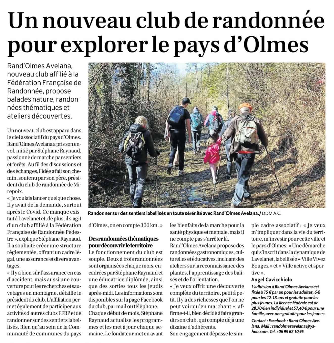 Rand’Olmes Avelana : Un nouveau souffle pour la randonnée à Lavelanet ...
